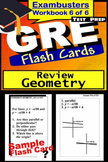 GRE Test Prep Geometry Review--Exambusters Flash Cards--Workbook 6 of 6 ...