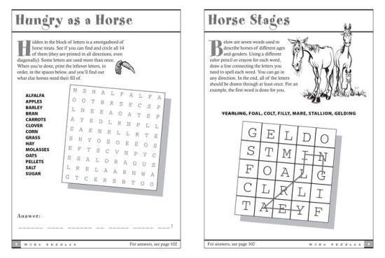 Horse Games & Puzzles: 102 Brainteasers, Word Games, Jokes & Riddles ...