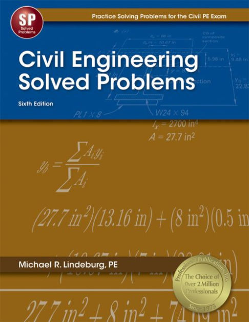 Civil Engineering Solved Problems by Michael R. Lindeburg PE, Paperback ...