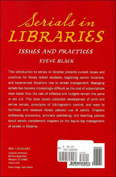 Serials in Libraries: Issues and Practices by Steve Black ...