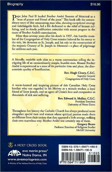 Brother Andre: Friend of the Suffering, Apostle of Saint Joseph by Jean ...