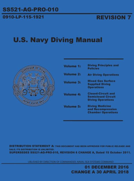 U.S. Navy Diving Manual 7e by NAVSEA, Hardcover | Barnes & Noble®