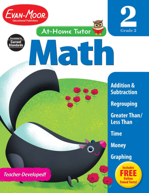 Math Skills, Grade 2 Workbook: At-Home Tutor, Addition, Subtraction ...