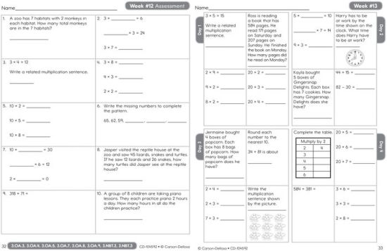 Common Core Math 4 Today, Grade 3: Daily Skill Practice by Erin ...