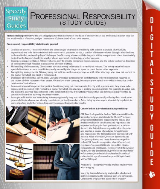 Professional Responsibility (Speedy Study Guide) by Speedy Publishing ...