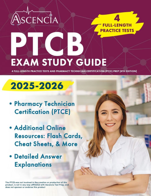 PTCB Exam Study Guide 2025-2026: 4 Full-Length Practice Tests and ...
