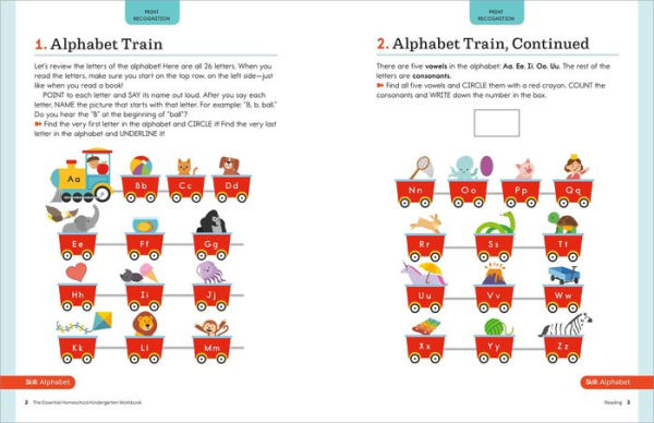 The Essential Homeschool Kindergarten Workbook: 135 Fun Curriculum ...