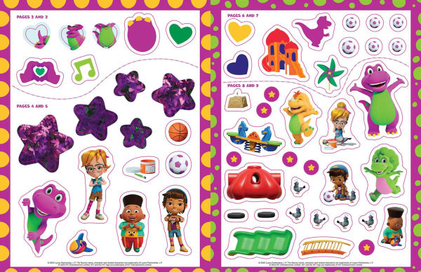 Barney: Super-Dee-Duper Sticker Book by Mattel, Paperback | Barnes & Noble®
