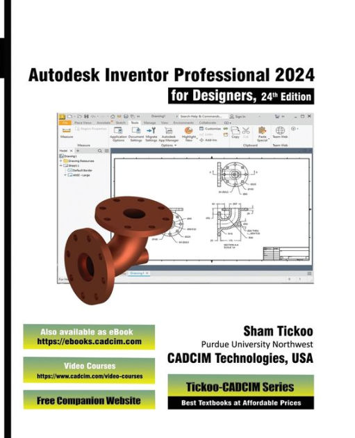 Autodesk Inventor Professional 2024 for Designers, 24th Edition by Prof ...