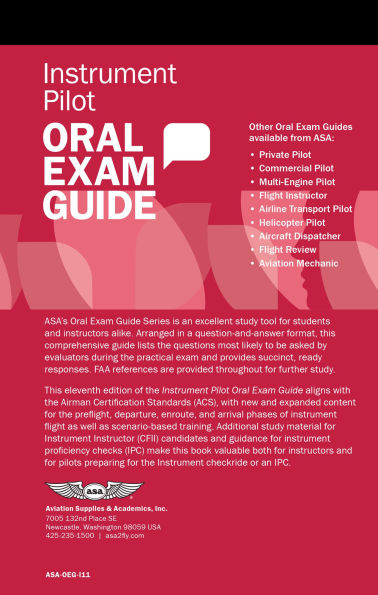 Instrument Pilot Oral Exam Guide: Comprehensive preparation for the FAA ...