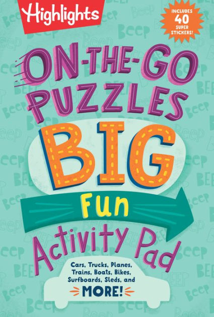 On-the-Go Puzzles Big Fun Activity Pad: Kids Travel Activity Pad with ...