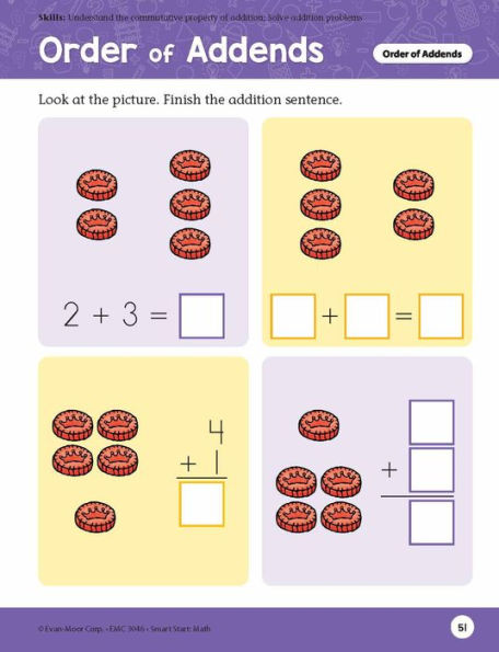 Smart Start: Math Stories and Activities, Grade 1 Workbook by Evan-Moor ...