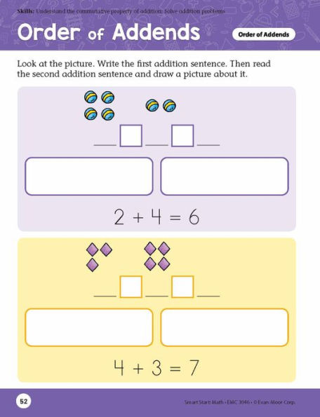 Smart Start: Math Stories and Activities, Grade 1 Workbook by Evan-Moor ...