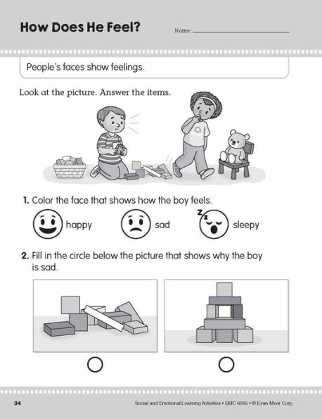 Social and Emotional Learning Activities, PreK - Kindergarten Teacher ...