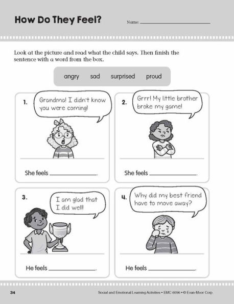 Social and Emotional Learning Activities, Grade 1 - 2 Teacher Resource ...