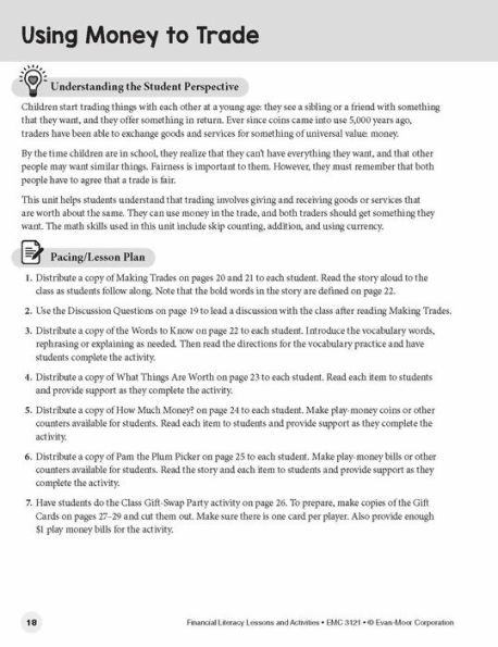 Financial Literacy Lessons and Activities, Grade 1 Teacher Resource by ...