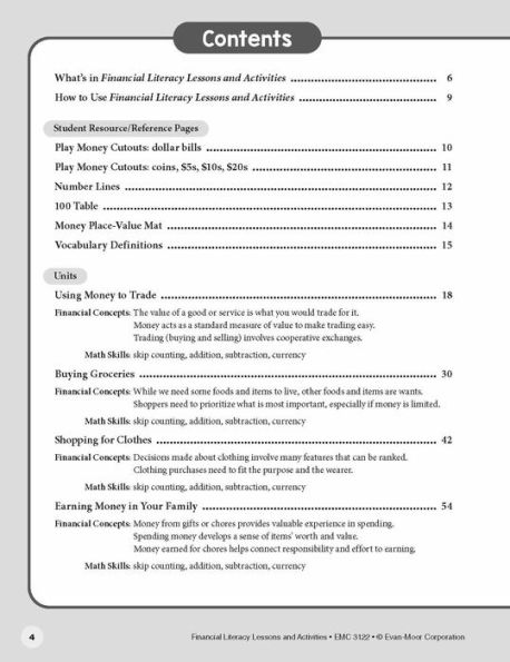 Financial Literacy Lessons and Activities, Grade 2 Teacher Resource by ...