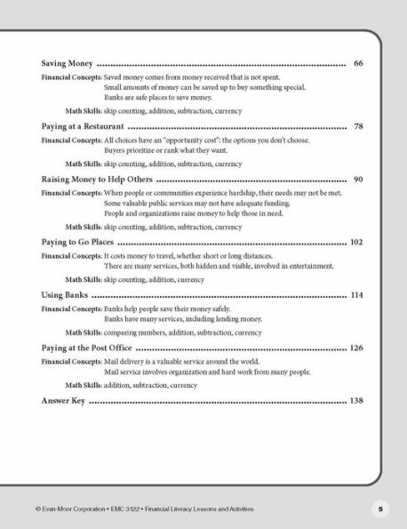 Financial Literacy Lessons and Activities, Grade 2 Teacher Resource by ...