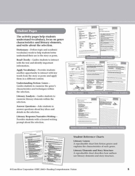 Reading Comprehension: Fiction, Grade 3 Teacher Resource by Evan-Moor ...