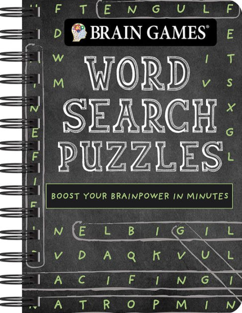 Mini Brain Games Word Search Chalkboard by PIL, Other Format | Barnes ...