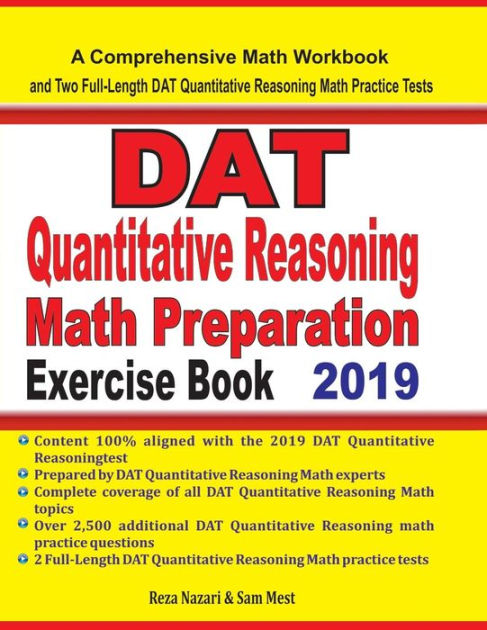 DAT Quantitative Reasoning Math Preparation Exercise Book: A ...