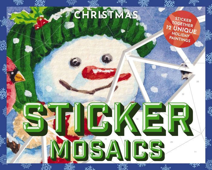 Sticker Mosaics: Christmas: Puzzle Together 12 Unique Holiday Designs ...