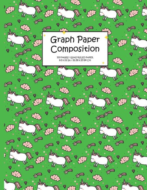 Graph Paper Composition Notebook: Grid Paper Notebook, Quad Ruled, 110 ...
