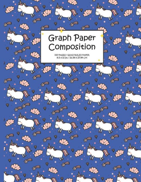 Graph Paper Composition Notebook: Grid Paper Notebook, Quad Ruled, 110 ...