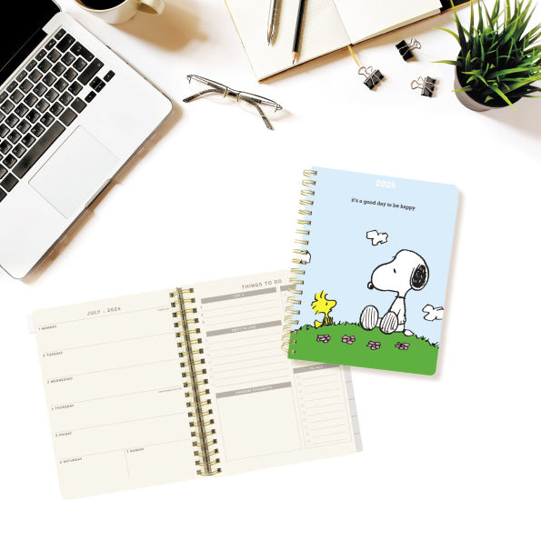 2025 Peanuts 8x10 Frosted Cover Planner by Graphique | Barnes & Noble®