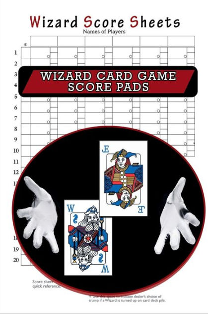 Wizard Score Sheets, Wizard Card Game Score Pads: Wizard Cards Game ...