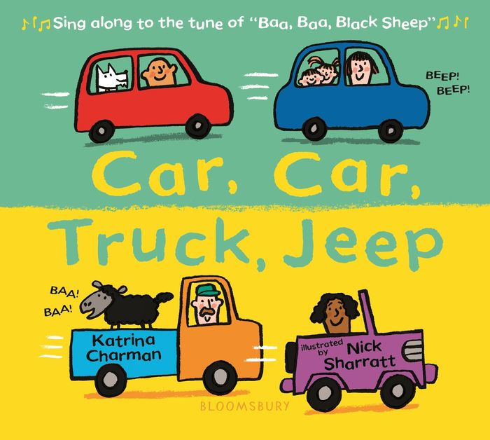 Car, Car, Truck, Jeep by Katrina Charman, Nick Sharratt, Board Book ...