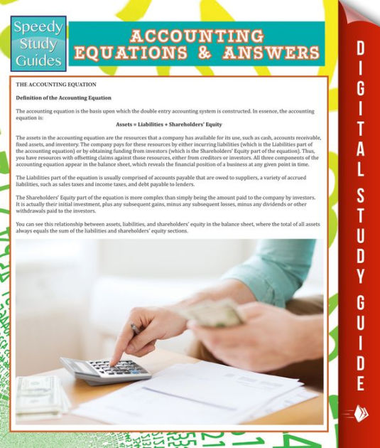 Accounting Equations And Answers (Speedy Study Guides) by Speedy ...