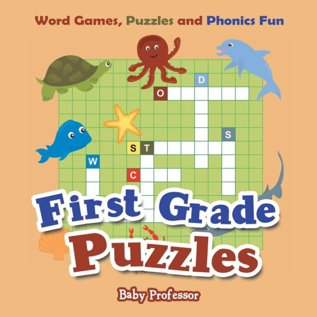 First Grade Puzzles: Word Games, Puzzles and Phonics Fun by Baby ...