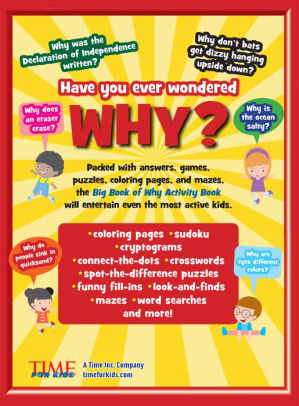 Big Book of WHY Activity Book (A TIME For Kids Book) by TIME for Kids ...