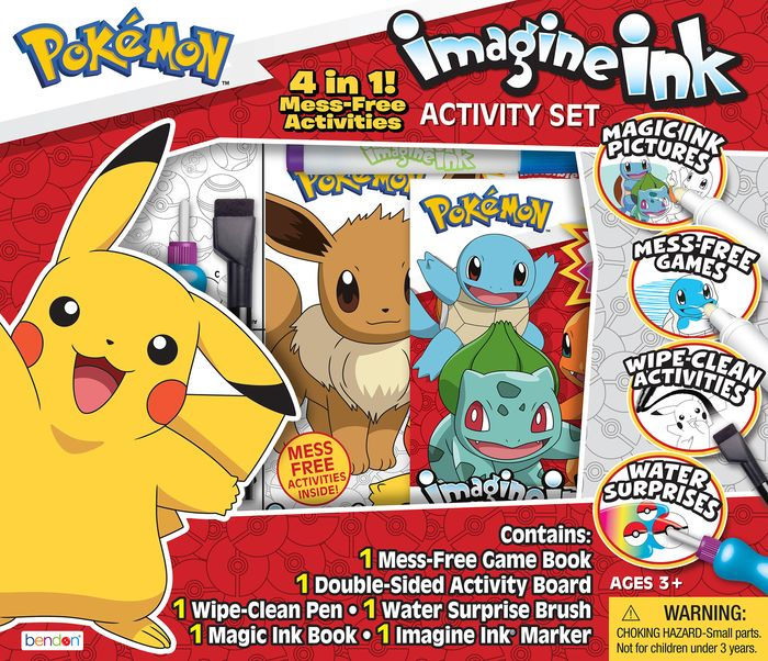 Pokemon Imagine Ink 4-in-1 Activity Box Set by Bendon, Other Format ...