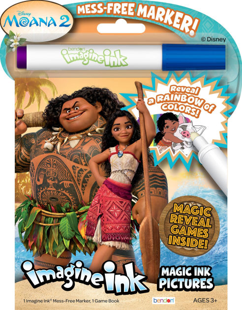 Moana 2 Imagine Ink Magic Ink Pictures Book by Bendon, Paperback ...