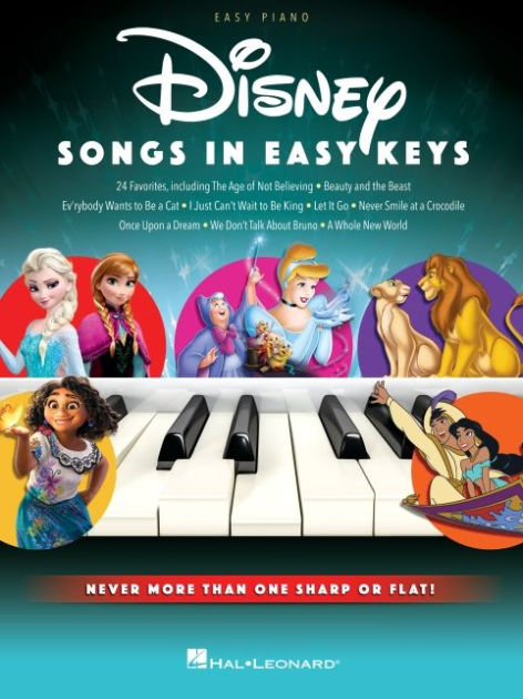 Disney Songs in Easy Keys - Easy Piano Songbook Featuring 24 Favorites ...