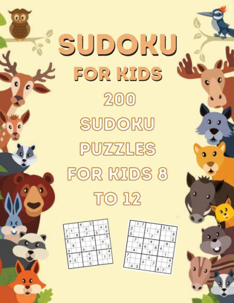 200 Sudoku Puzzles For Kids Ages: 8-12 by Deeasy Books, Paperback ...
