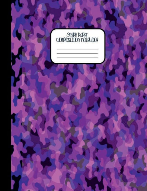 Pink Purple CAMO - Graph Paper Composition Notebook - Camouflage Print ...