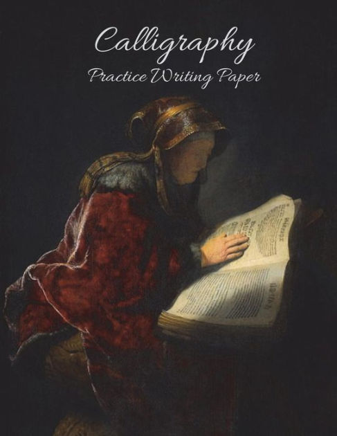 Calligraphy Practice Writing Paper: Vintage Rembrandt Prophetess Hannah ...