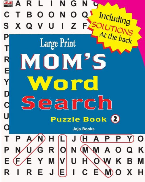 Large Print MOM'S Word Search Puzzle Book, Vol. 2 by Jaja Books ...