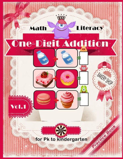 Math Literacy One-digit Addition Practice book for Pk to kindergarten ...