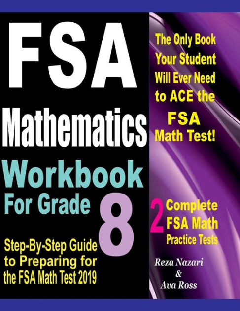 FSA Mathematics Workbook For Grade 8: Step-By-Step Guide to Preparing ...