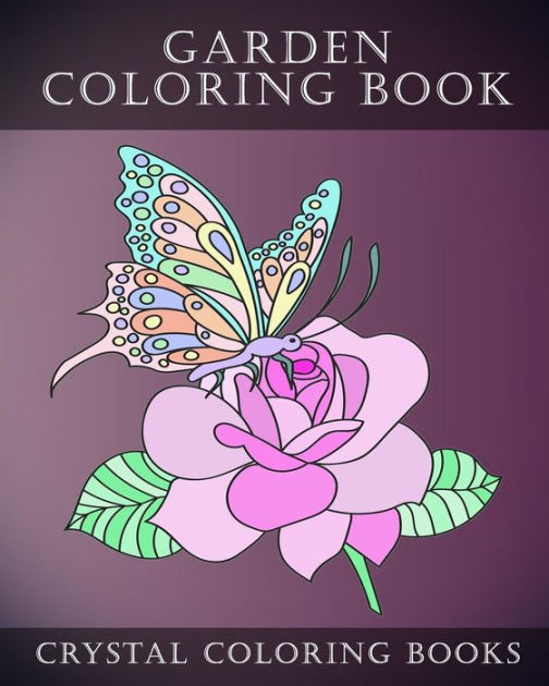 Garden Coloring Book: Hand Drawn Garden Coloring Pages With Animals ...