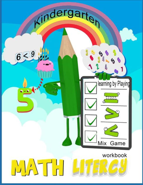Math Literacy workbook Mix Game Kindergarten learning by playing: Math ...
