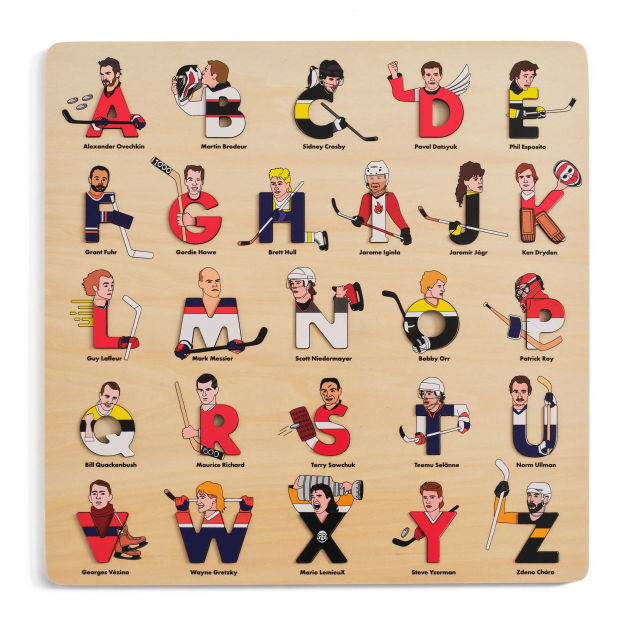 Hockey Legends Wooden Alphabet Puzzle by Beck Feiner, Other Format ...
