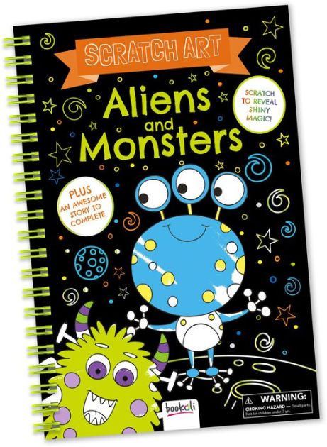 Scratch Art Fun Aliens and Monsters by Bookoli, Hardcover | Barnes & Noble®