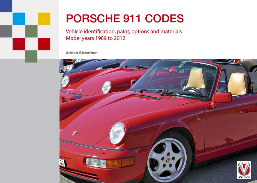 Porsche 911 Codes: Vehicle identification, paint, options and materials ...