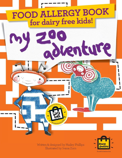Food Allergy Book for Dairy Free Kids!: My Zoo Adventure - Children's ...