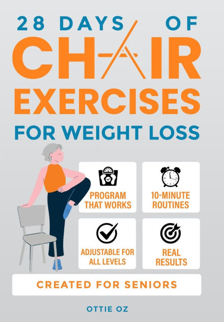 28 Days of Chair Exercises For Weight Loss: Three Levels for Strength ...